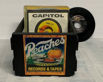 PEACHES RECORDS & TAPES Storage Crate for 12 Vinyl - Etsy