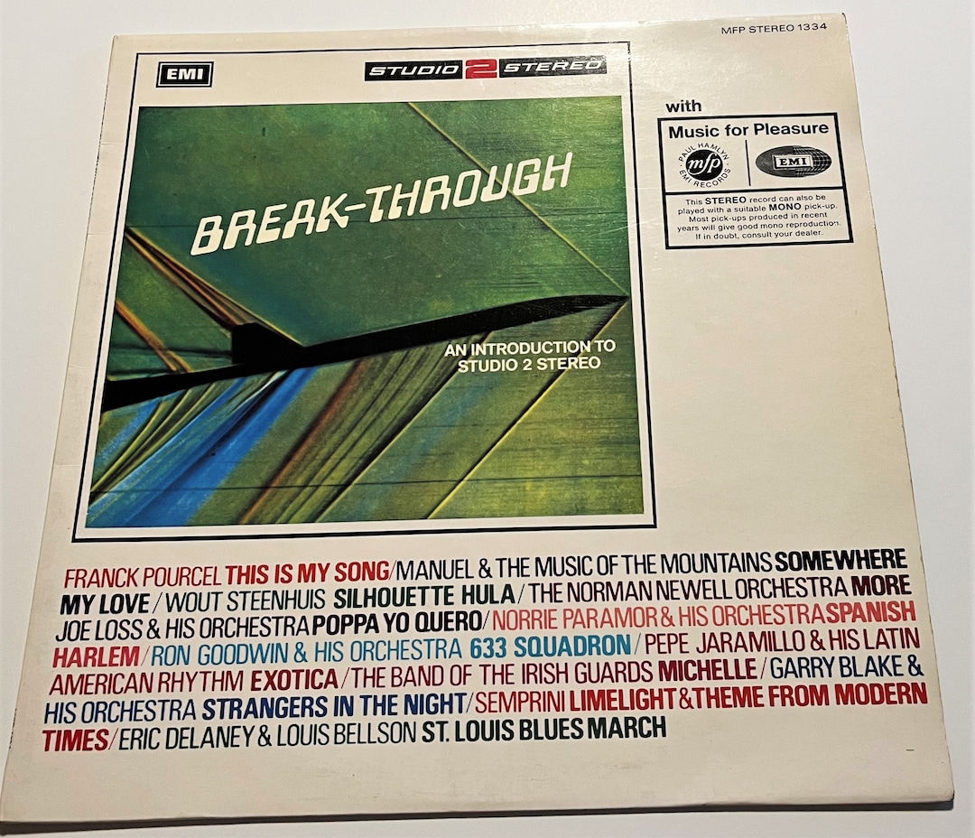 BREAKTHROUGH EMI Studio 2 Stereo MFP-1334 (various Artists)... Vinyl Lp ...