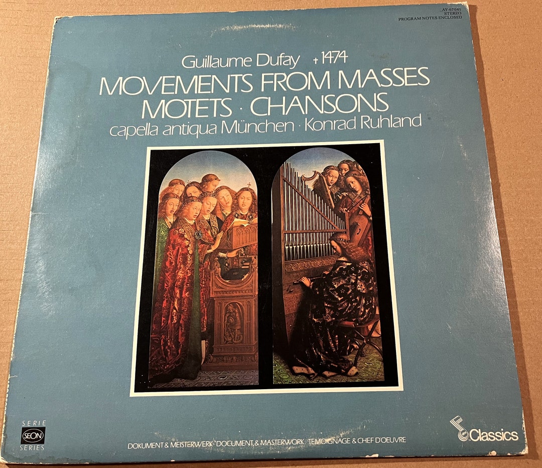 DUFAY Movements From Masses Motets Chansons Ruhland/capella Antiqua Munchen … Vinyl LP Seon AY ...
