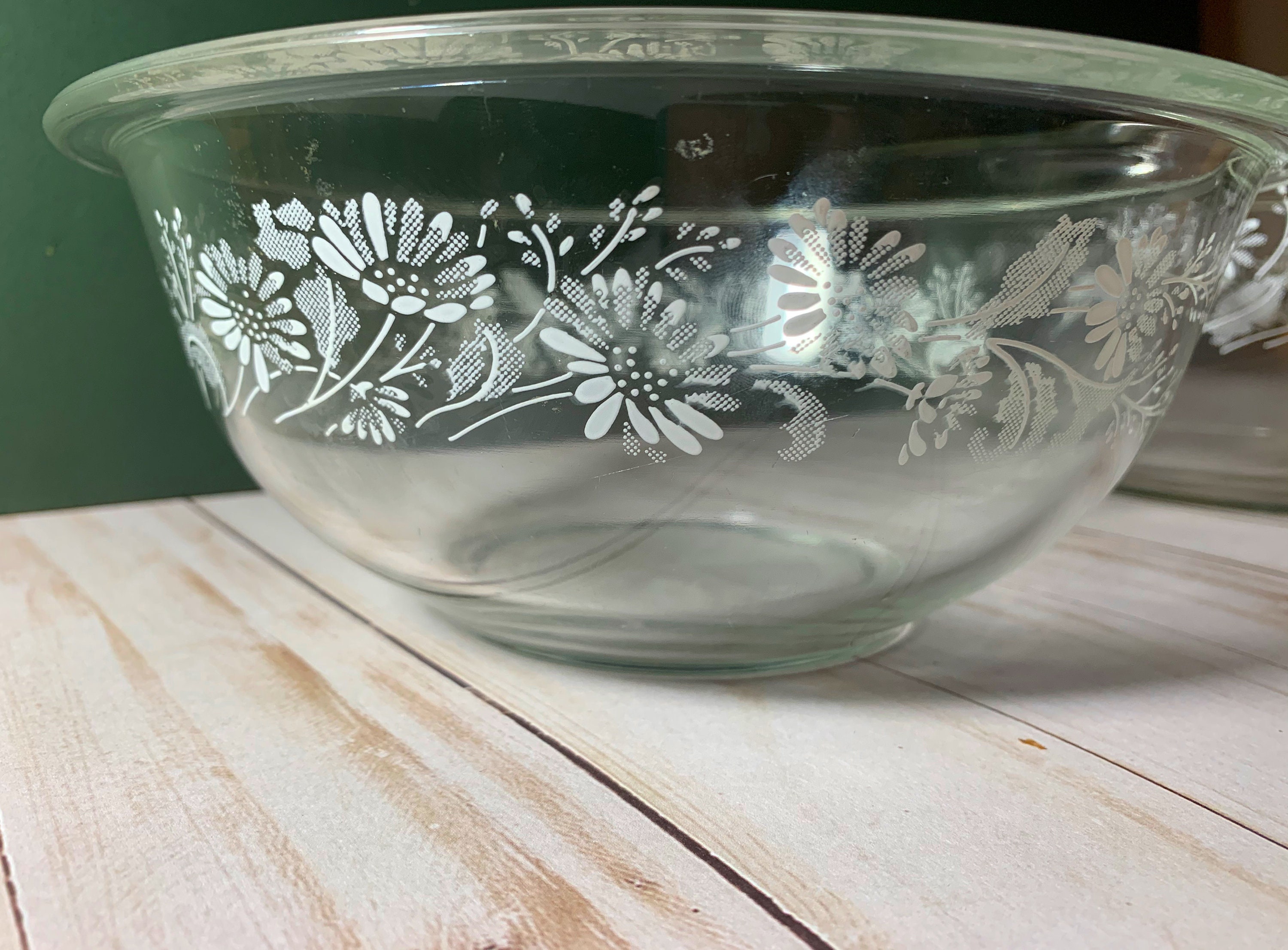 Vintage Pyrex Daisy Floral Mixing Bowls/nesting Bowls - Etsy