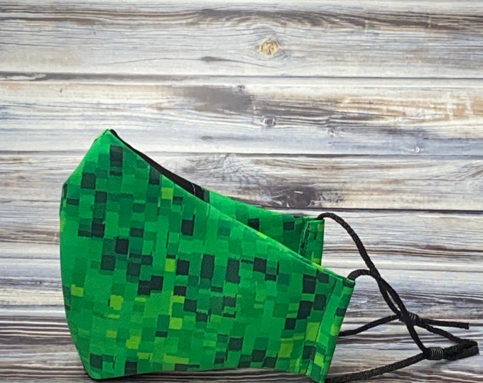 Kids Minecraft Face Mask Kids Face Mask Minecraft Creepers | Etsy