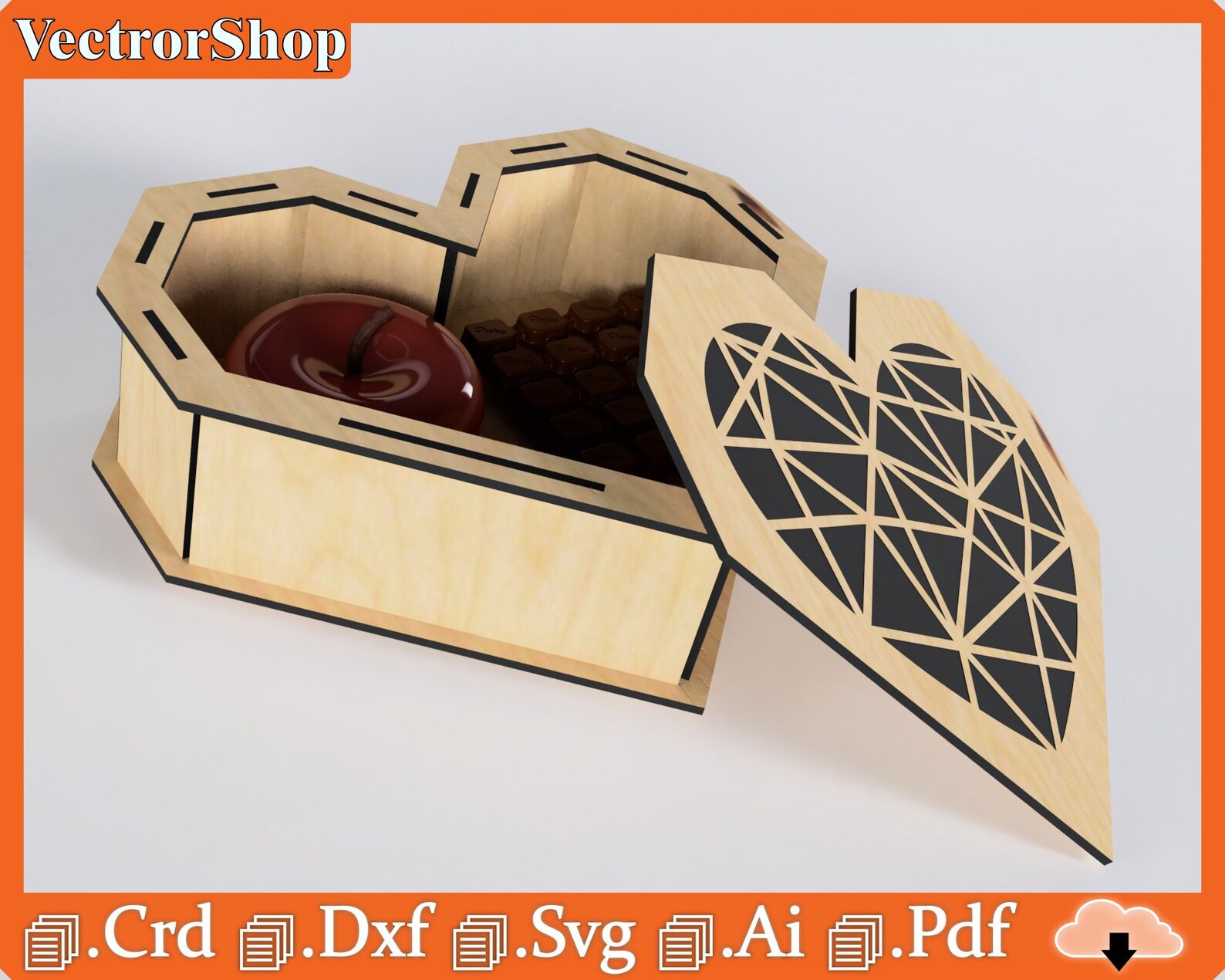 Love Boxes for Cnc Laser Cutting / Heart Shaped Boxes for Cnc - Etsy