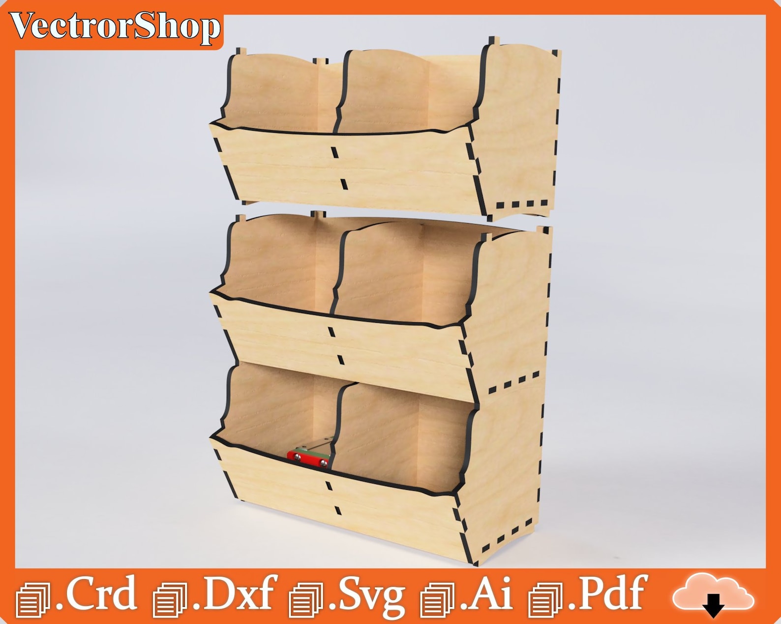 Vertical Laser Lace Box / Vectors for Laser / Organizer With - Etsy