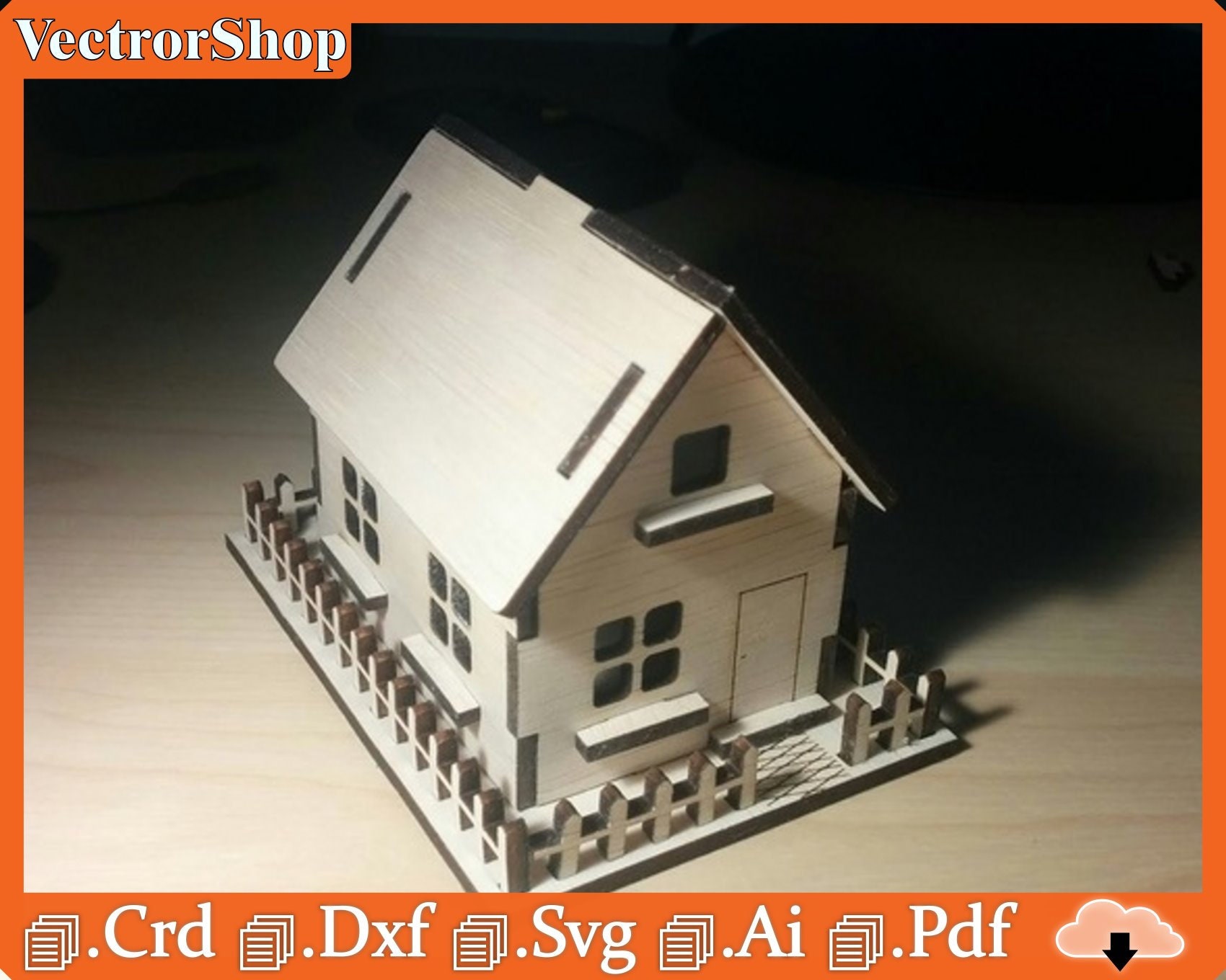 Decorative House for Cnc Laser Cutting / Home Decoration for - Etsy