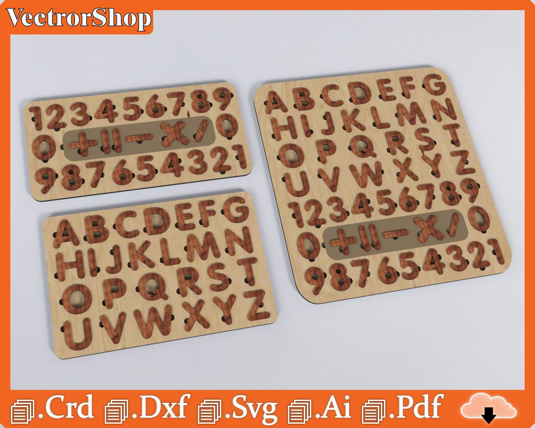 Alfabeto para corte láser cnc / vector de números / Juegos de ...