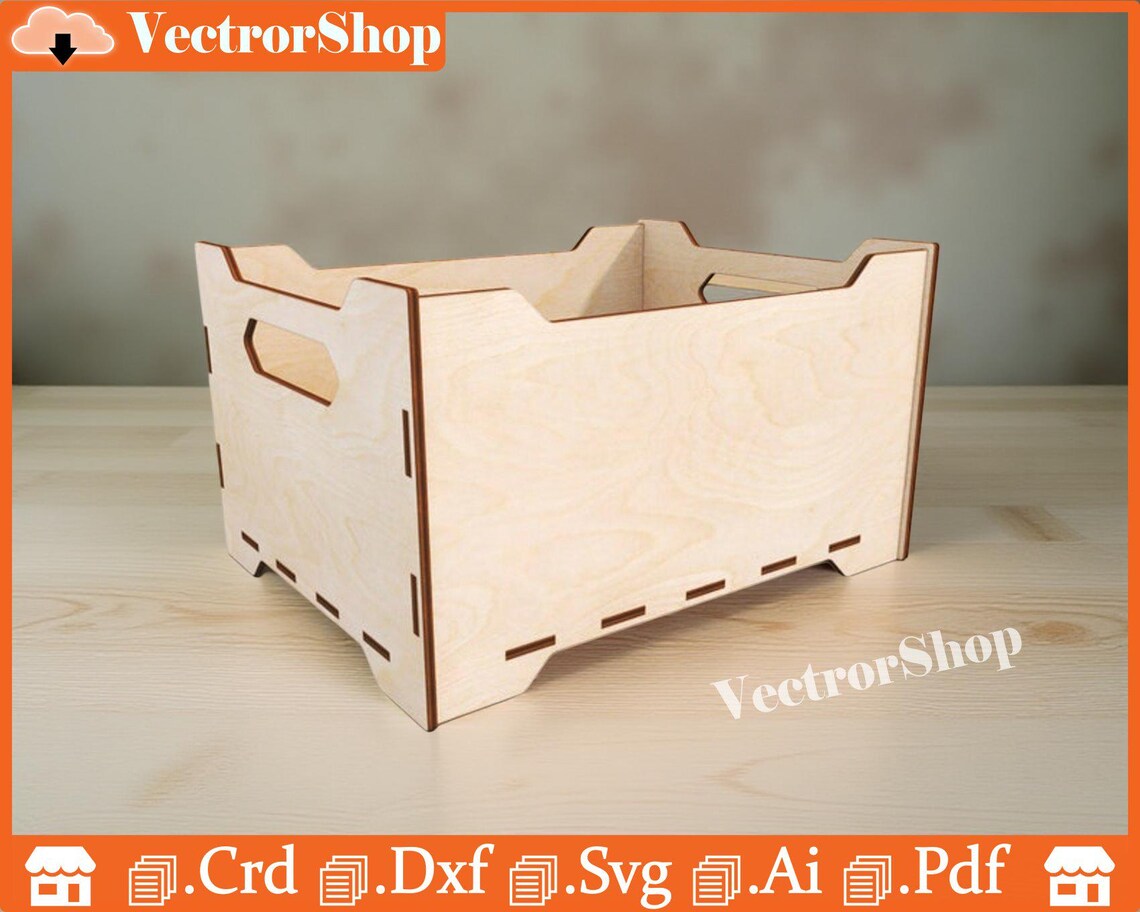 Storage Boxes / Vector for Laser Cut / Templates CNC / SVG DXF Corted ...