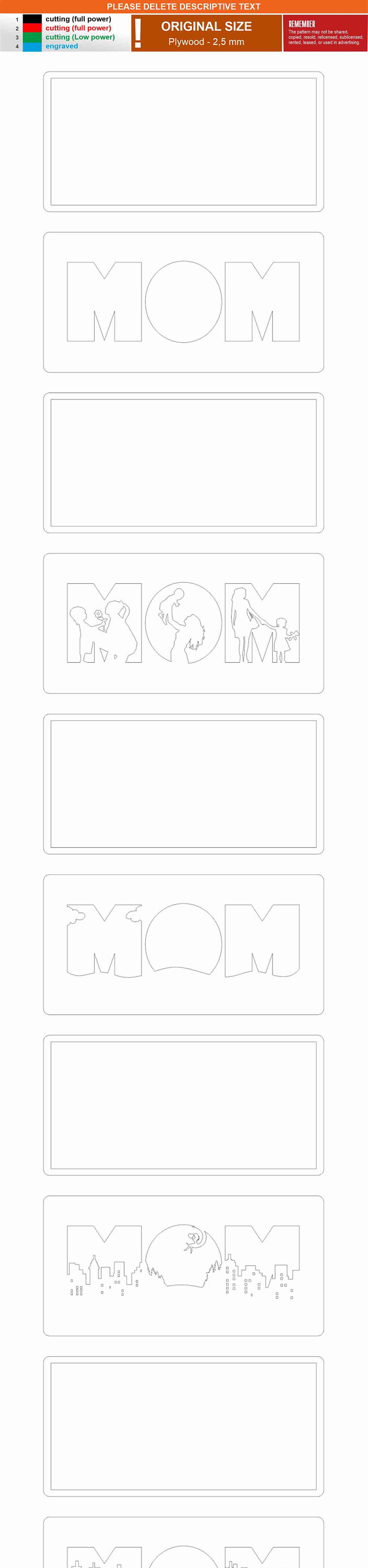 Multi Layer Cutting Pictures for Mother/ Home Picture/ Laser - Etsy