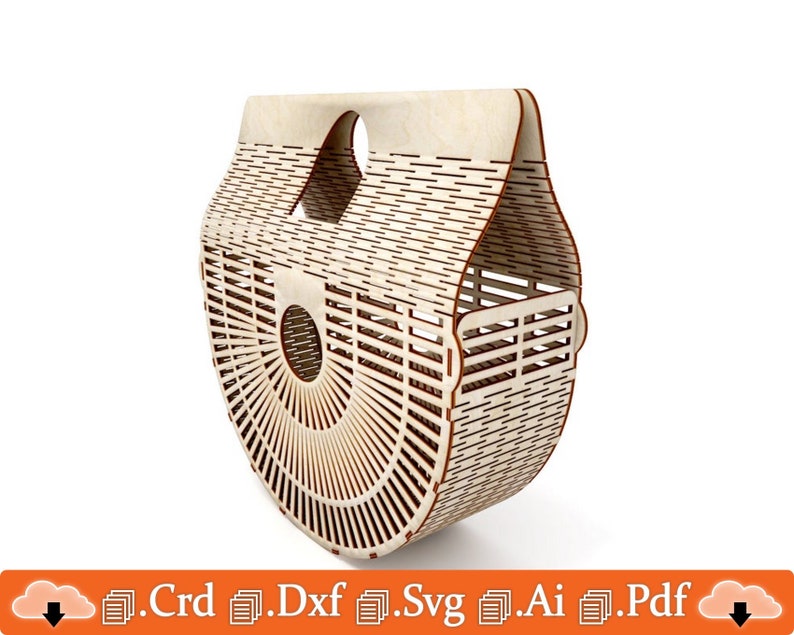 Wooden Bag for Cnc Cutting / Flexible Basket for Cnc Laser - Etsy