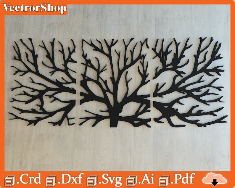Tree Branches for Laser CNC Cut / Tree Branches With Relief / - Etsy