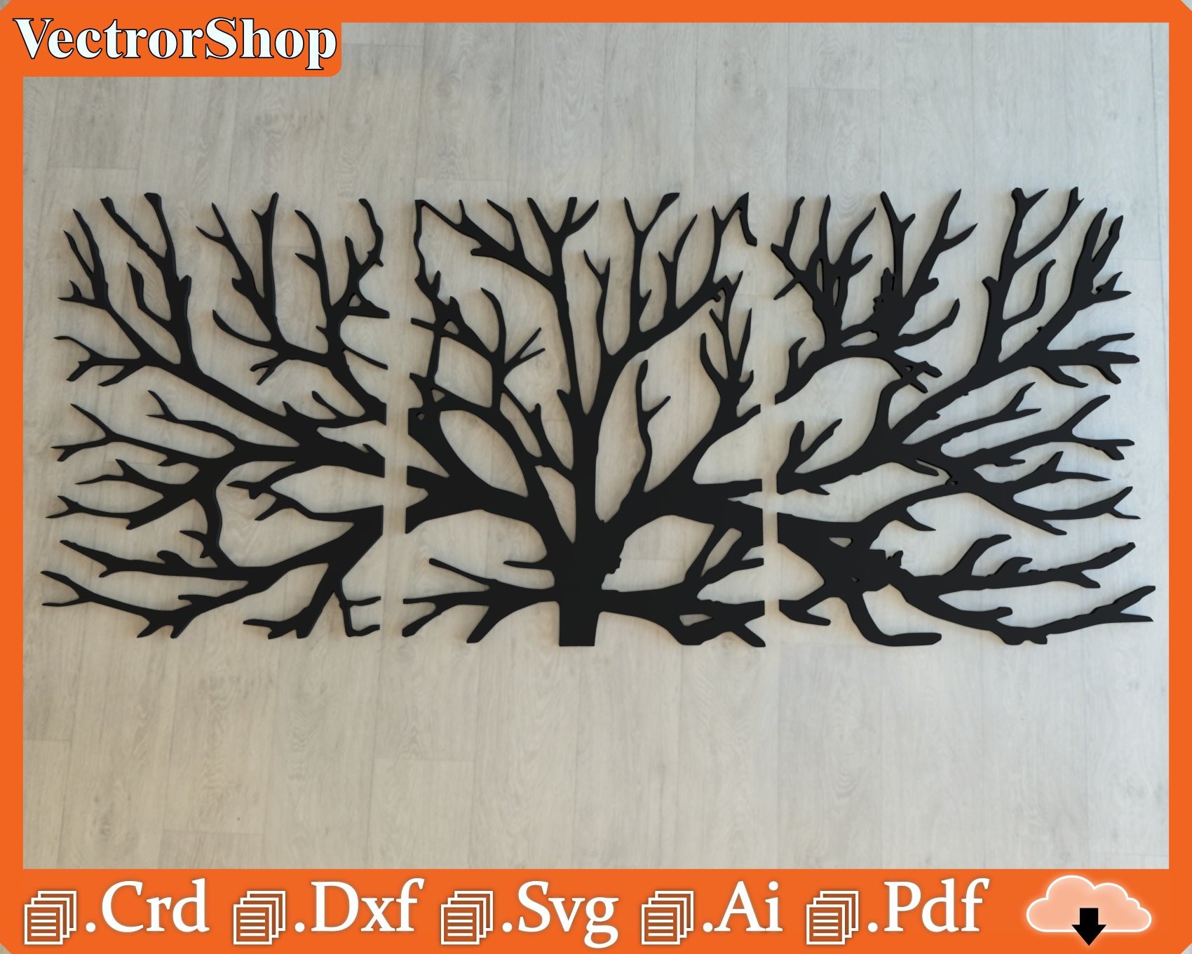 Tree Branches for Laser CNC Cut / Tree Branches With Relief / - Etsy