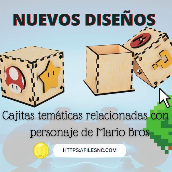 Caja mario bros - Etsy España
