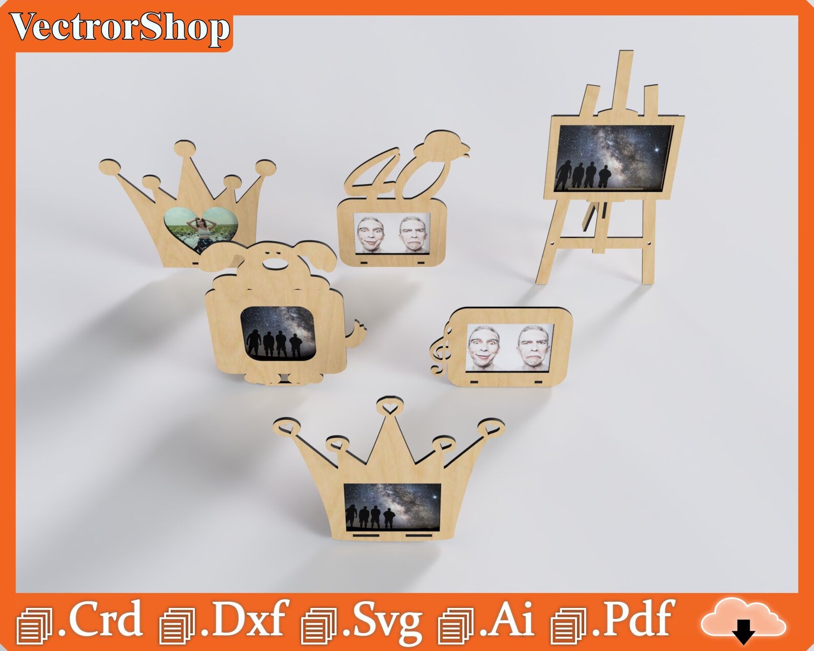 Decorative Photo Frame for CNC Laser Cut / Pictures for Photo - Etsy