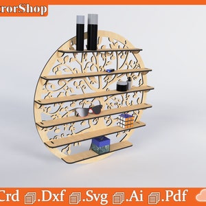 Tree-shaped Wall Shelf / Tree of Life Shelf / Silhouette of Tree ...