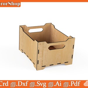 Storage Boxes / Vector for Laser Cut / Templates CNC / SVG DXF Corted ...