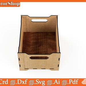Storage Boxes / Vector for Laser Cut / Templates CNC / SVG DXF Corted ...