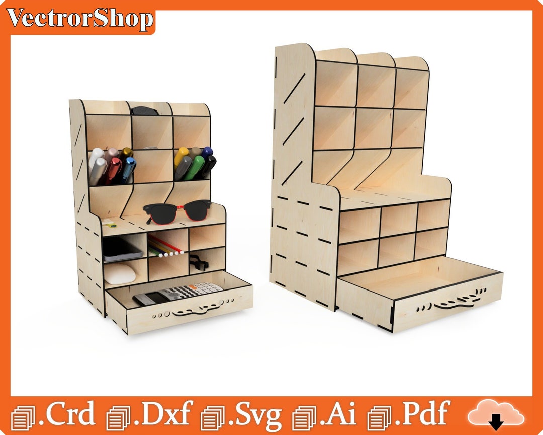 Create an Efficient Workspace With Our Desk Laser Cut Vectors, Student ...