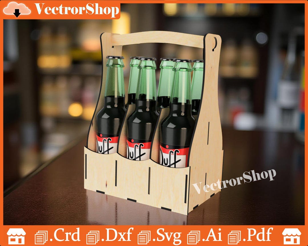 Six Pack Box for Dad - Original and Fun Gift - Laser Cutting - Svg, Ai ...