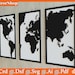 World Map for CNC Laser Cut / Office Decoration / Continents for Laser ...