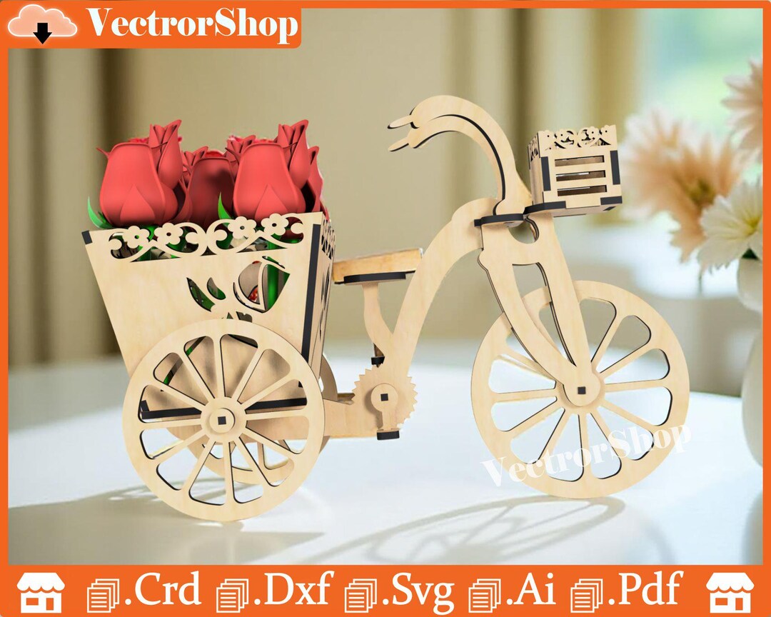 CNC Laser Cut Bicycle Plan, Party/wedding Decor (digital File) - Etsy