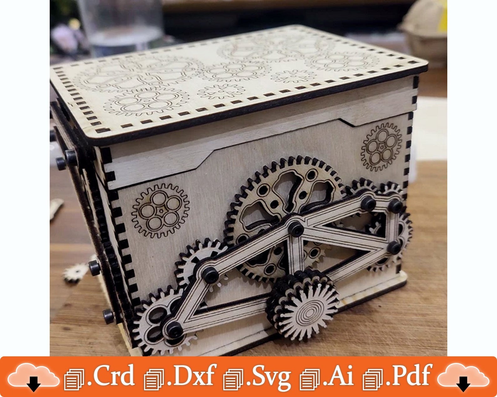 Mechanical Gearbox for Laser Cut / Gear Baul / Decorative Box - Etsy UK