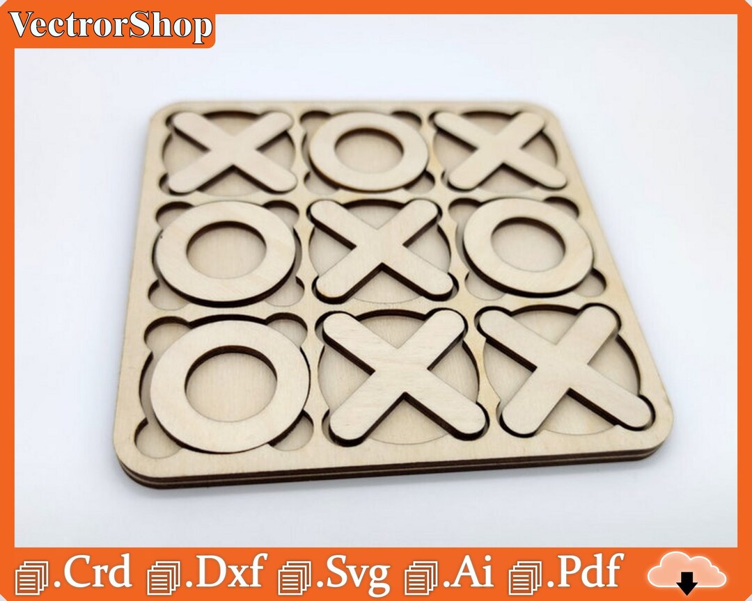 Three -in -line Board Game, for Laser Cut, Svg, Dxf, Ai, Pdf, Crd, for ...