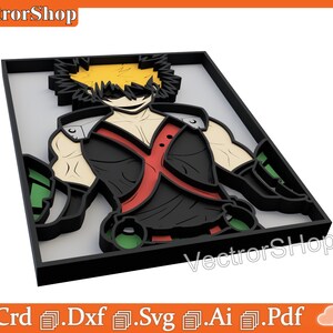 Katsuki Bakugo Multicapa Box for Laser Cut/ Multicapa Anime Box for ...