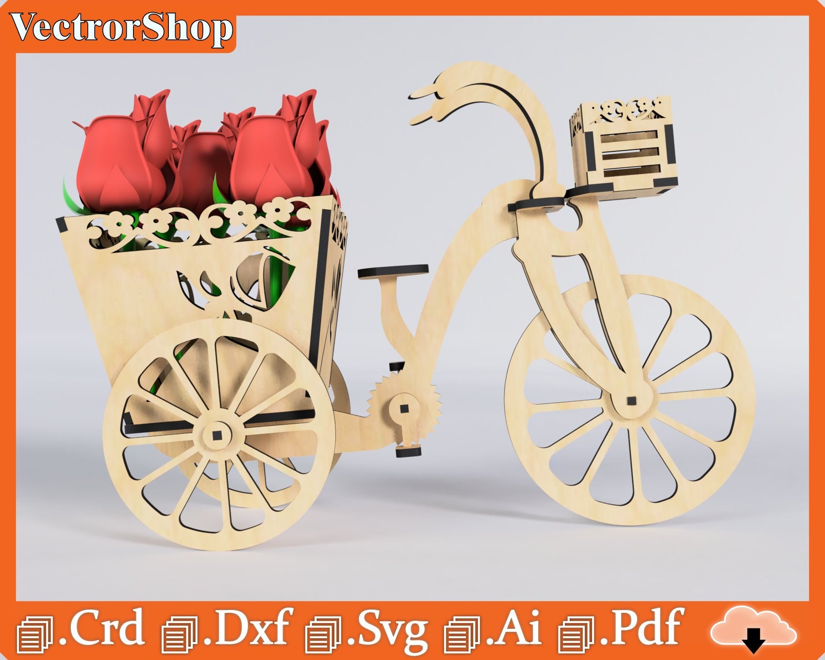 Decorative Bicycle / CNC Cutting Plans / Party Decoration / - Etsy