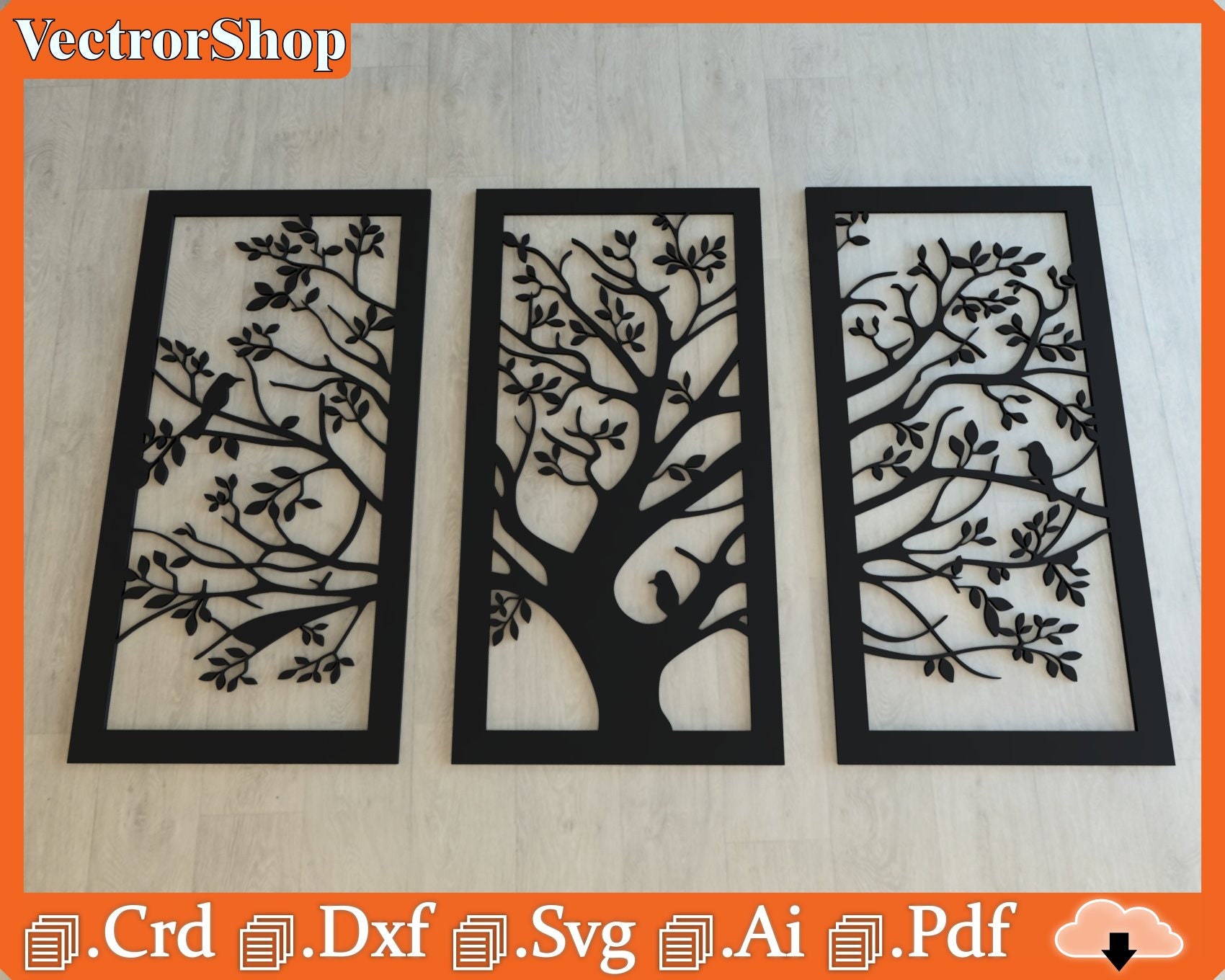 Interior Decoration for CNC / Wall / Three bodies Wall Tables - Etsy