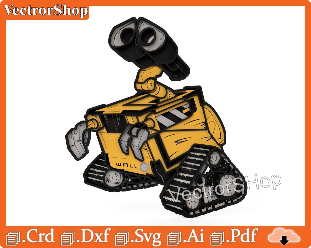 Wall-e Picture Multilayer for CNC Laser / Robot Table for Decoration ...