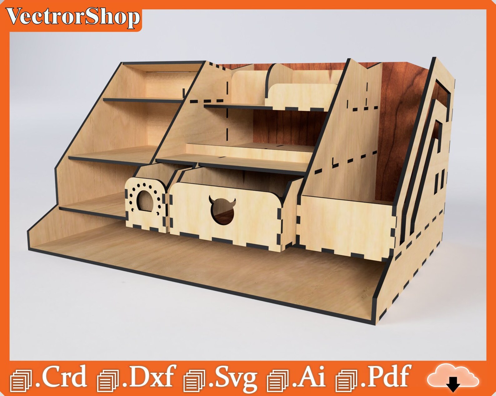 Desk Organizer for Laser Cutting / Storage and Order for the - Etsy