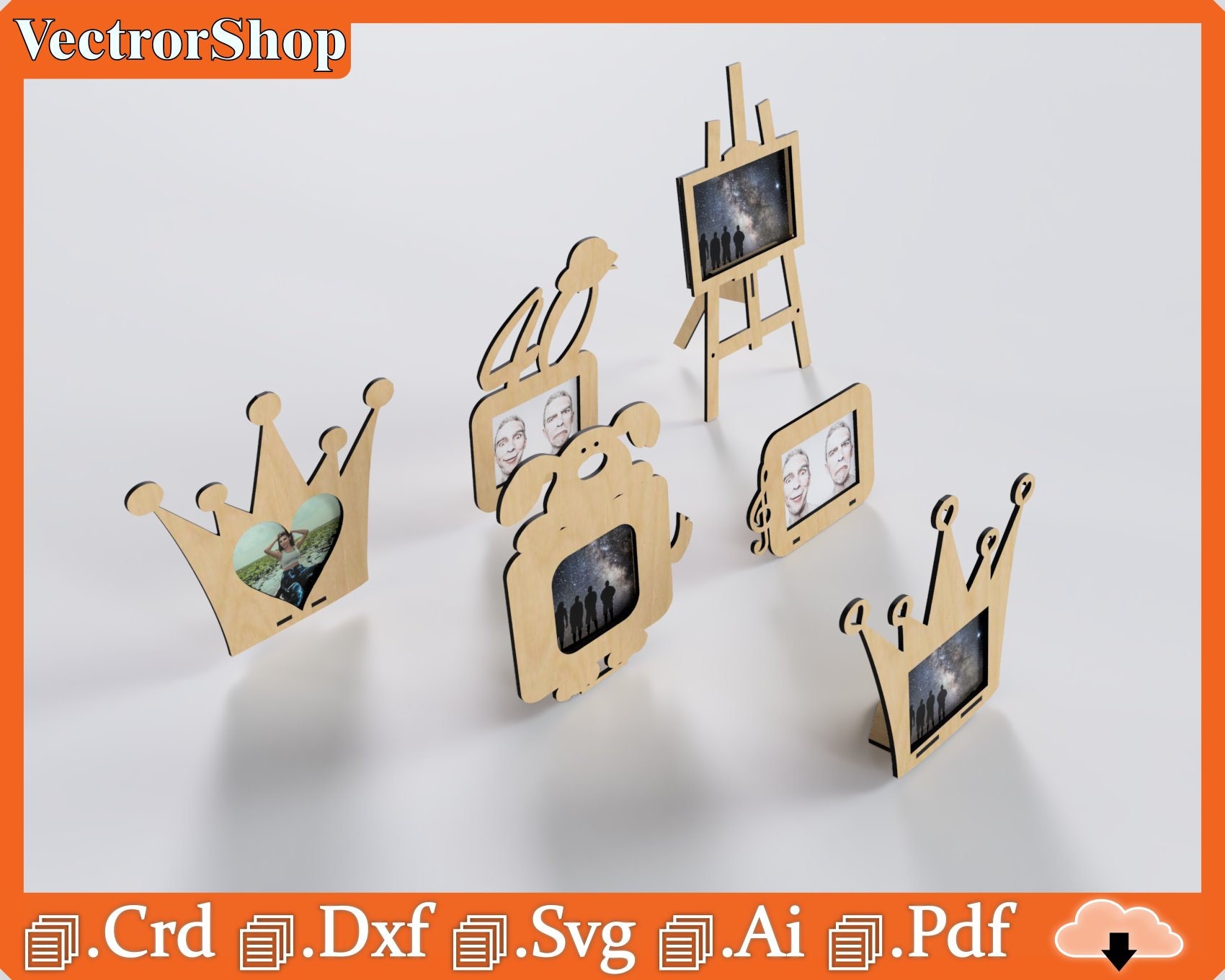 Decorative Photo Frame for CNC Laser Cut / Pictures for Photo - Etsy