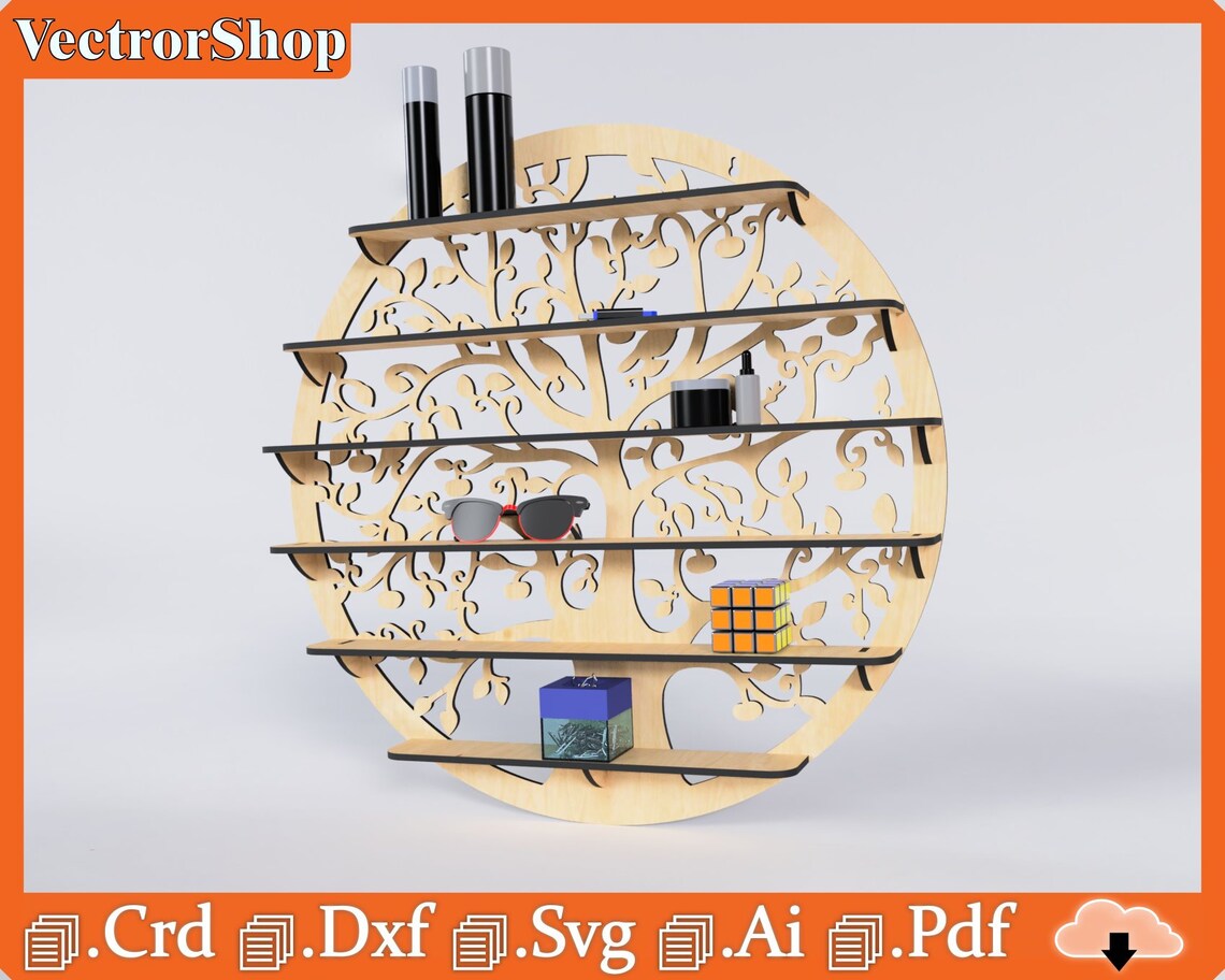 Tree-shaped Wall Shelf / Tree of Life Shelf / Silhouette of - Etsy