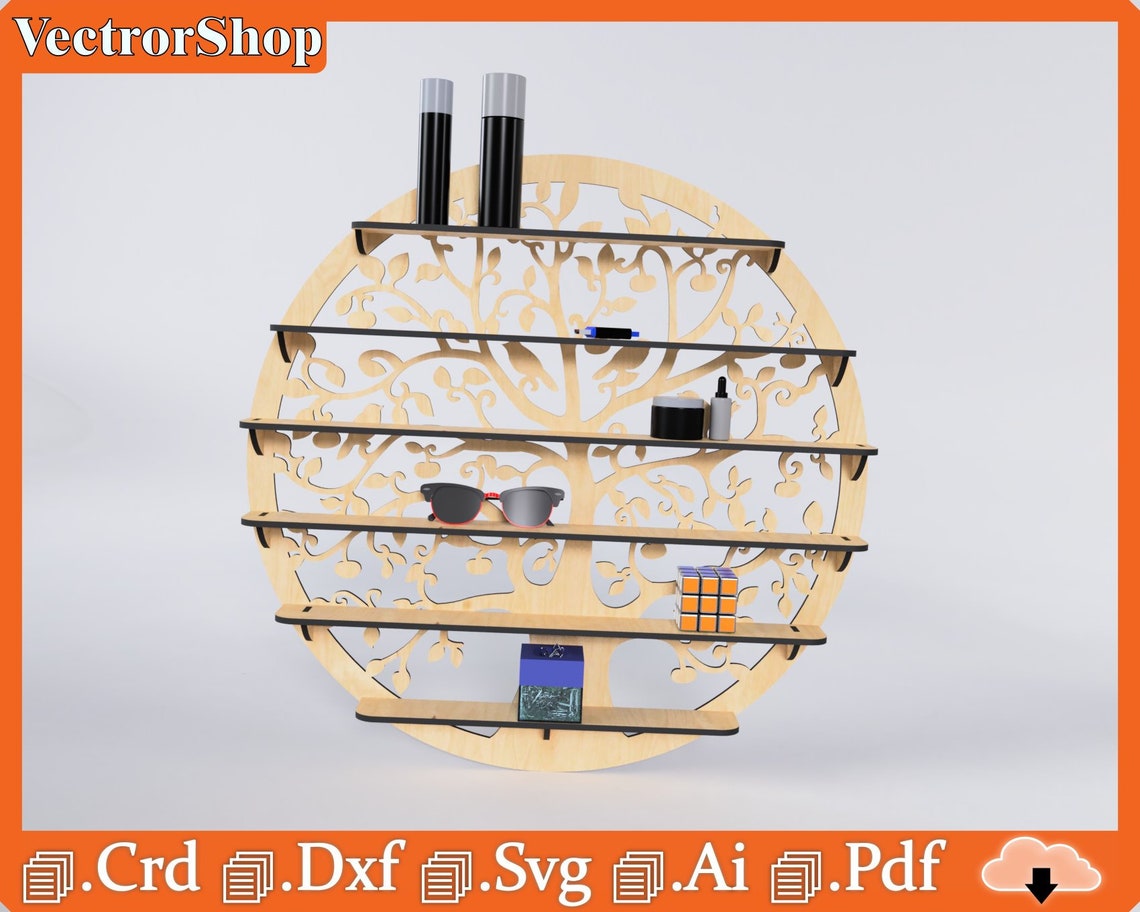 Tree-shaped Wall Shelf / Tree of Life Shelf / Silhouette of - Etsy