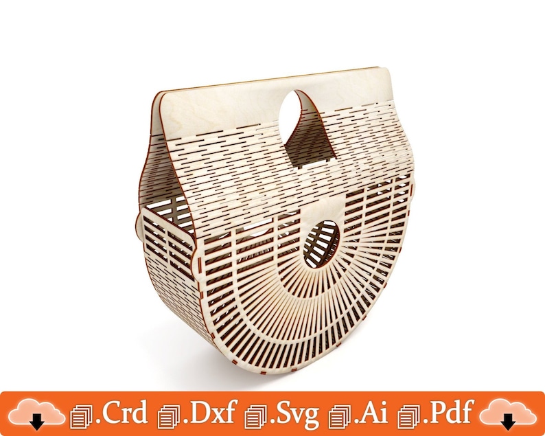 Wooden Bag for Cnc Cutting / Flexible Basket for Cnc Laser - Etsy
