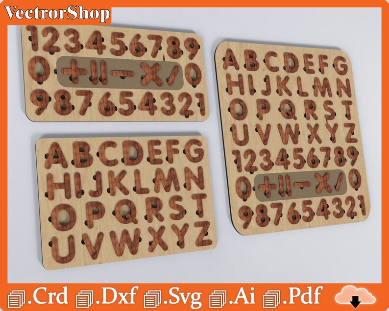 Alphabet for Cnc Laser Cutting / Vector of Numbers / Board - Etsy