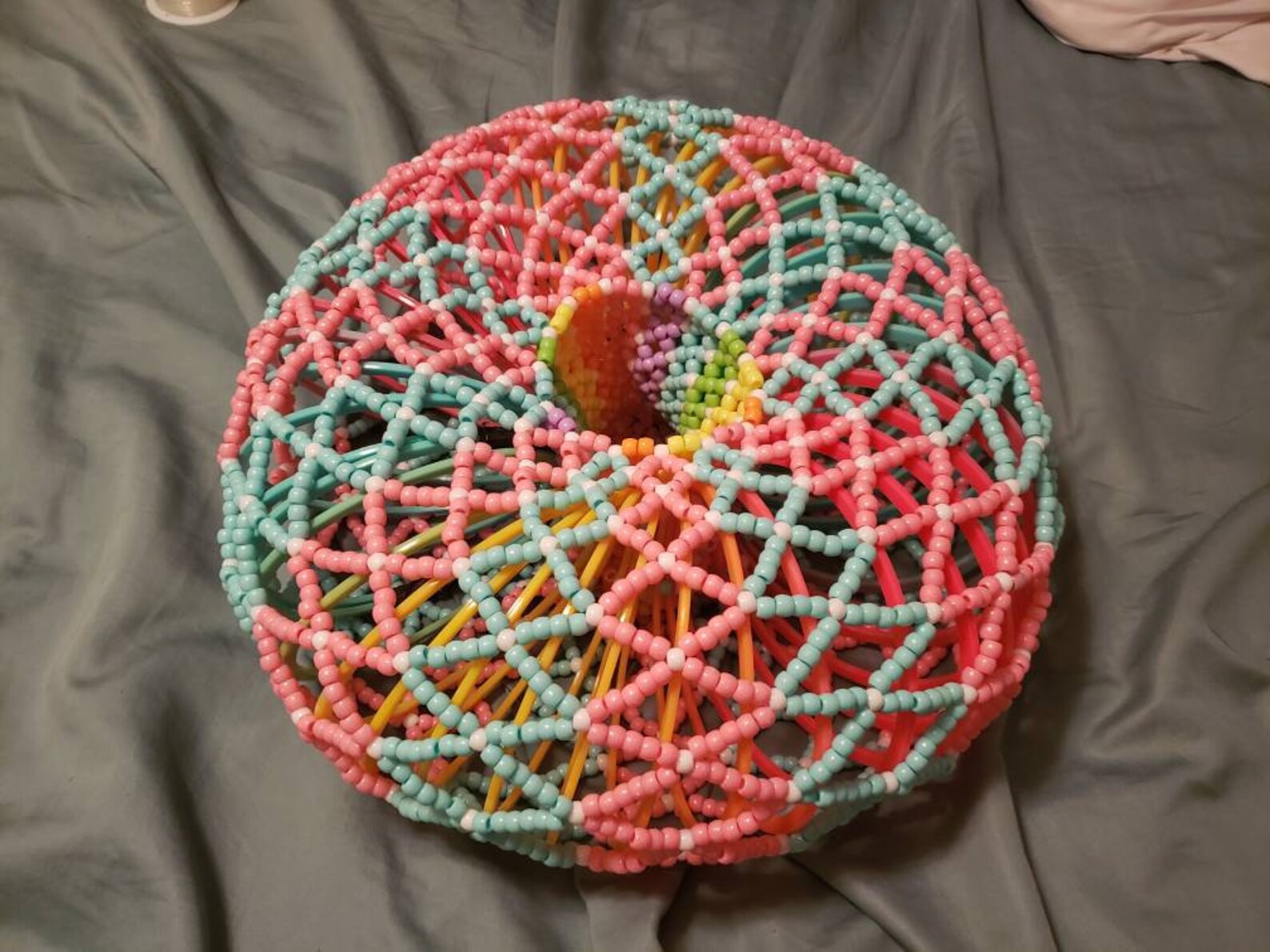 6 slinky cuff kandi pink and blue cotton kandi | Etsy