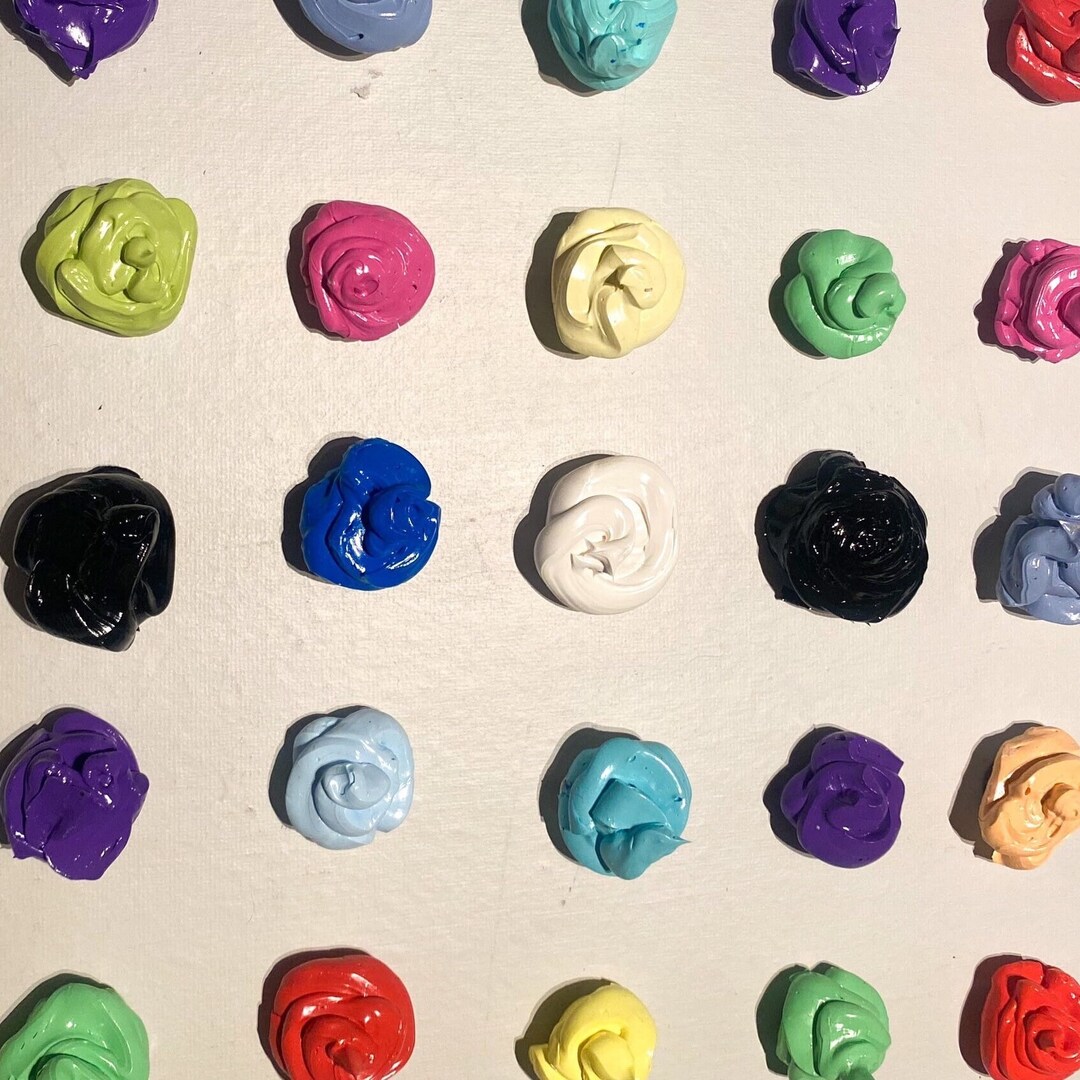 Colorful Paint Daub Magnet Set - Etsy
