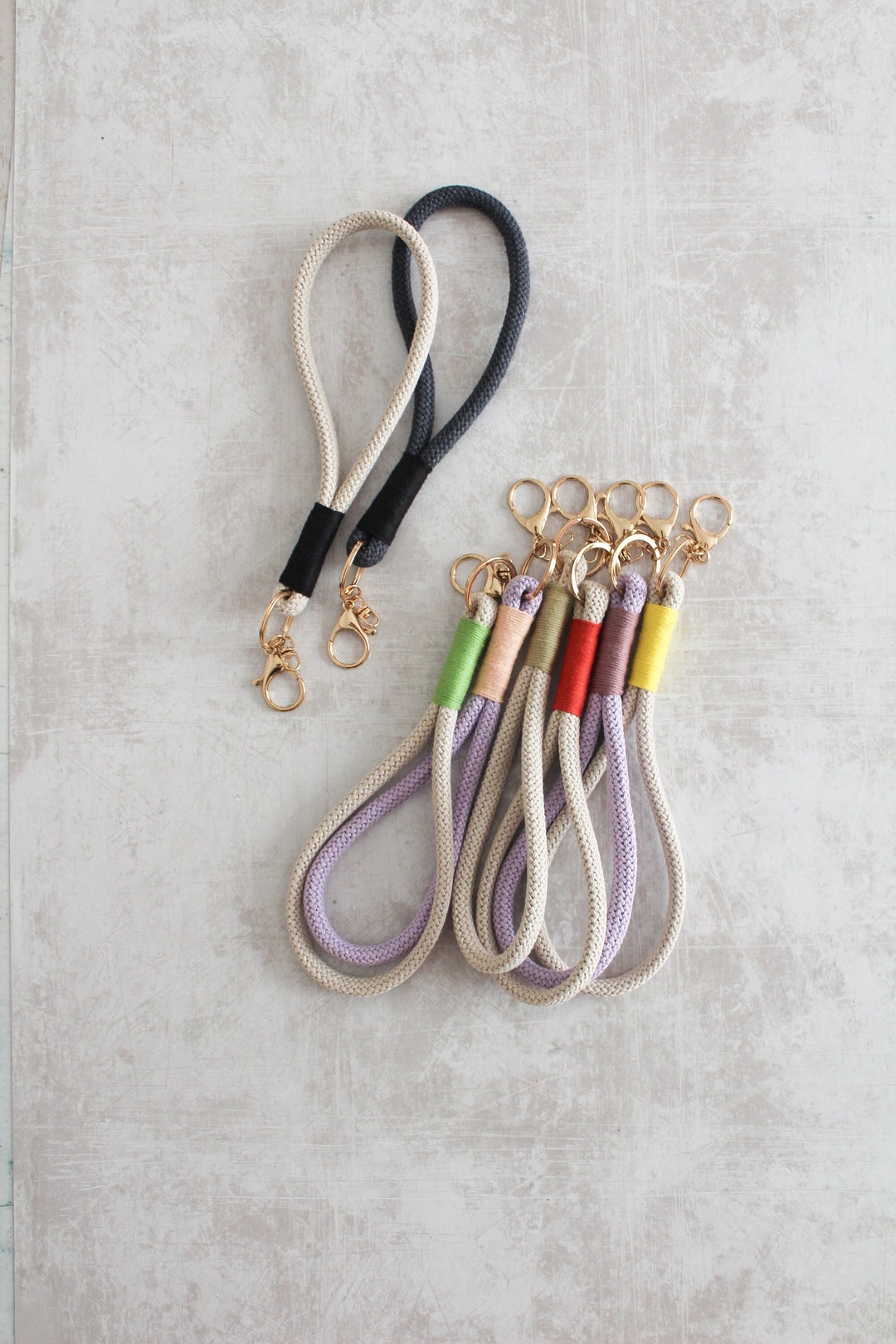 Wrapped Rope Wristlets | the Basics Collection Wristlet Keychain / Bag ...