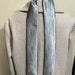 Women’s Silver Silk Skinny Scarf - Etsy