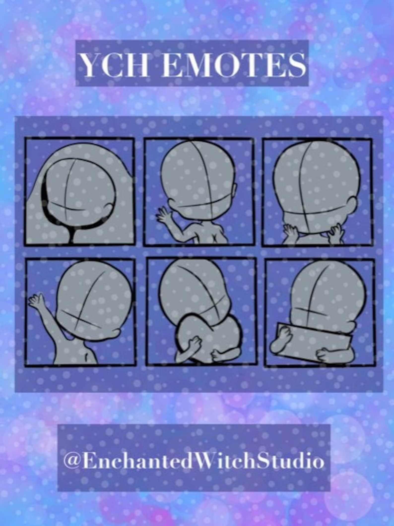 Custom YCH Emotes / Custom Art / YCH / Twitch / Discord - Etsy
