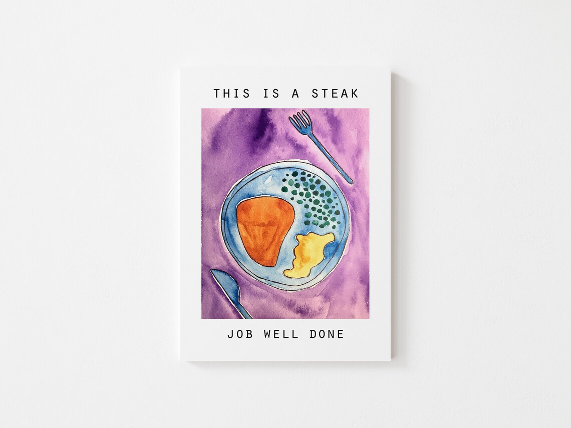 Job Well Done Congratulations Card-this is a Steak Job Well Done ...