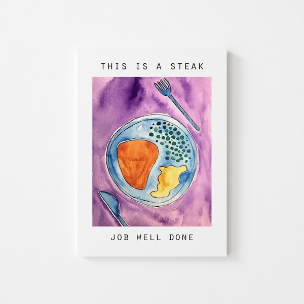 Steak Congratulations - Etsy