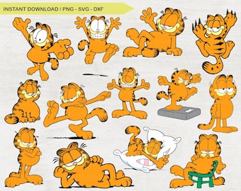 Garfield Cricut | Etsy