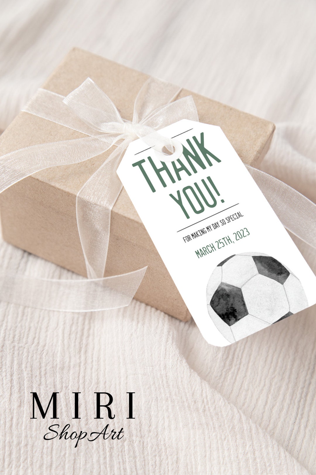 Editable Soccer Favor Tag Soccer Thank You Tag Soccer Theme - Etsy