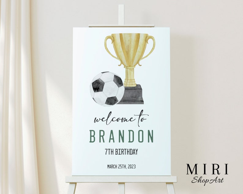 Editable Soccer Birthday Invitation Soccer Theme Soccer Ball - Etsy