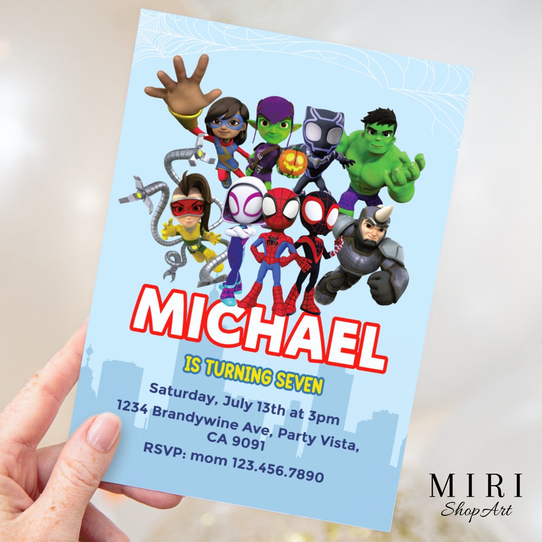 Editable Birthday Invitation for Boys, Birthday Card, Boy Birthday ...