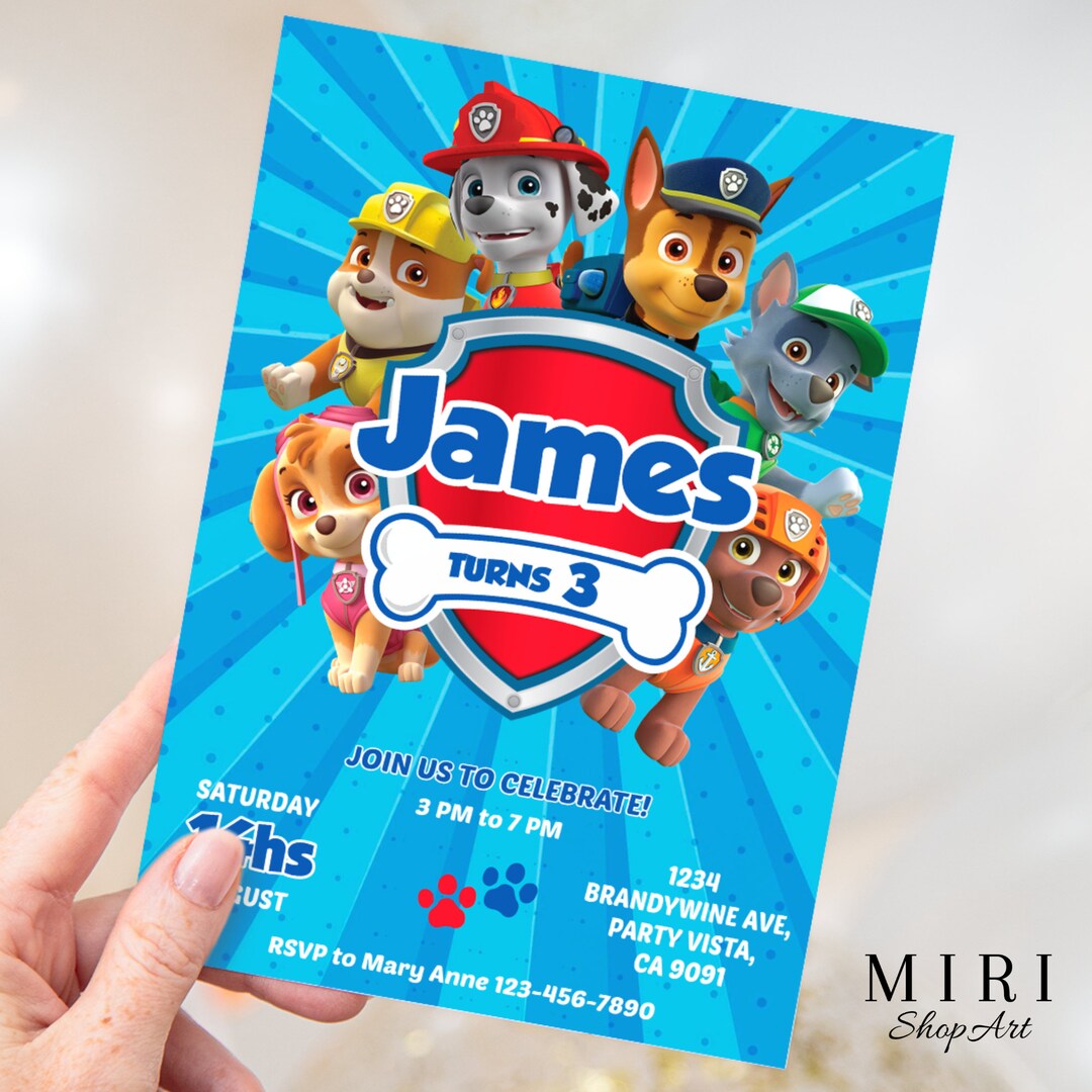 Editable Birthday Invitation for Boys, Birthday Card, Boy Birthday ...