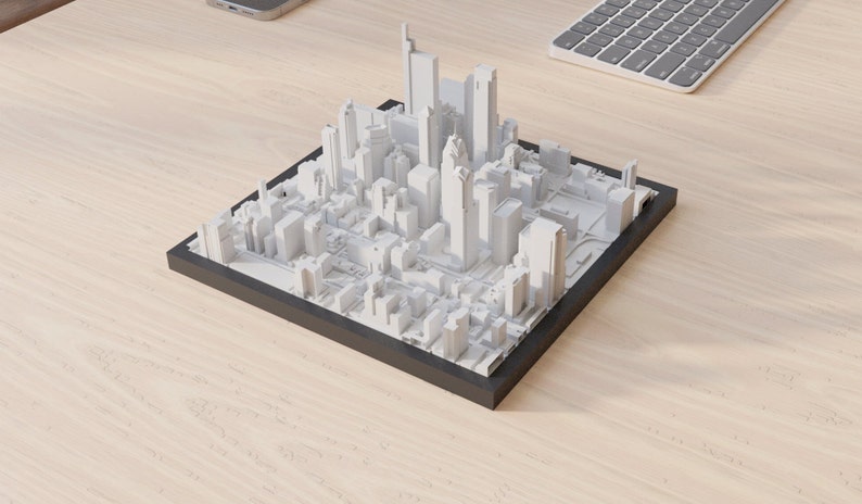 3D Printed Philadelphia City Skyline Desktop Art - Etsy