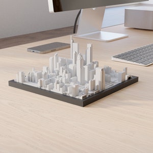 3D Printed Philadelphia City Skyline Desktop Art - Etsy