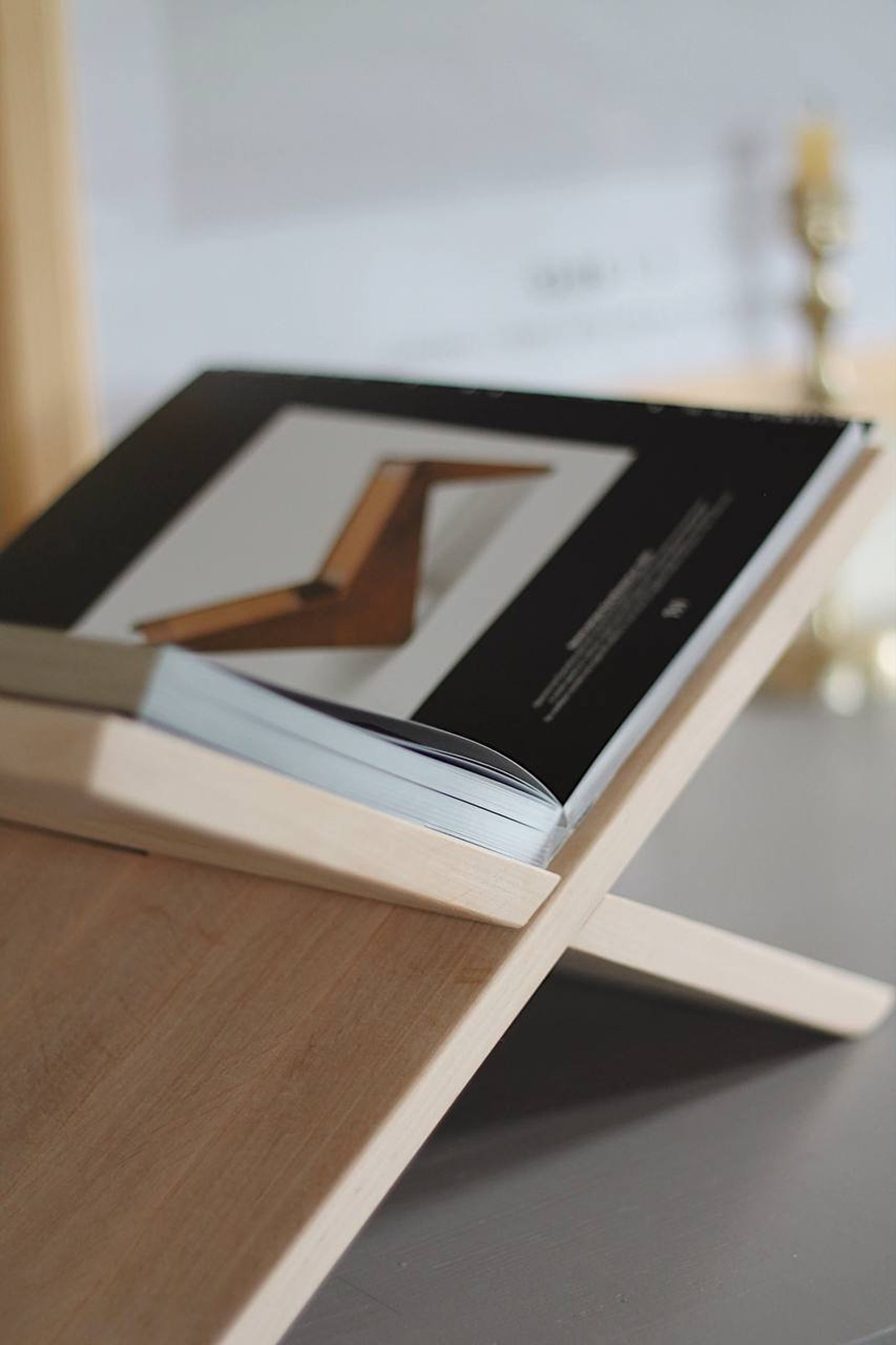 Open Book Stand Wood Christmas Decor Open Book Display X - Etsy